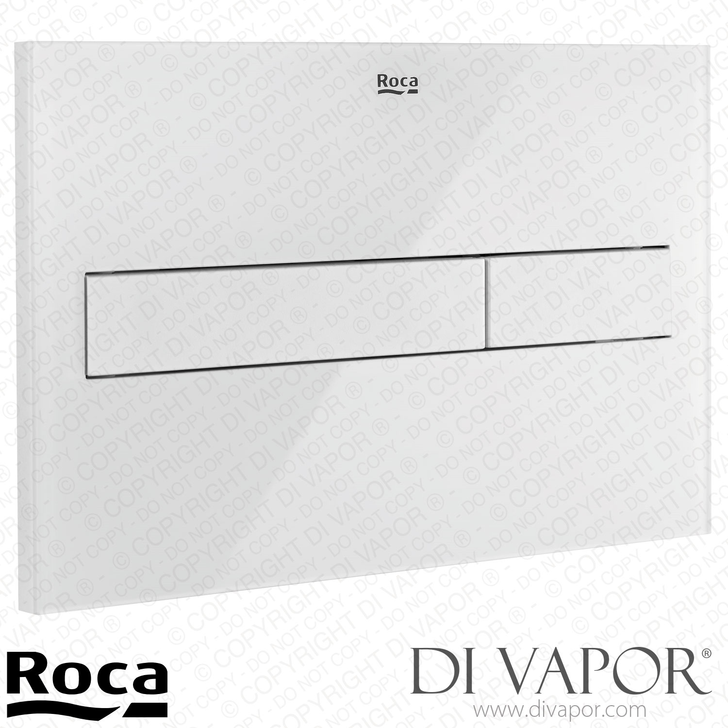 Roca PL7 DUAL - Dual Flush Operating Plate for Concealed Cistern ...