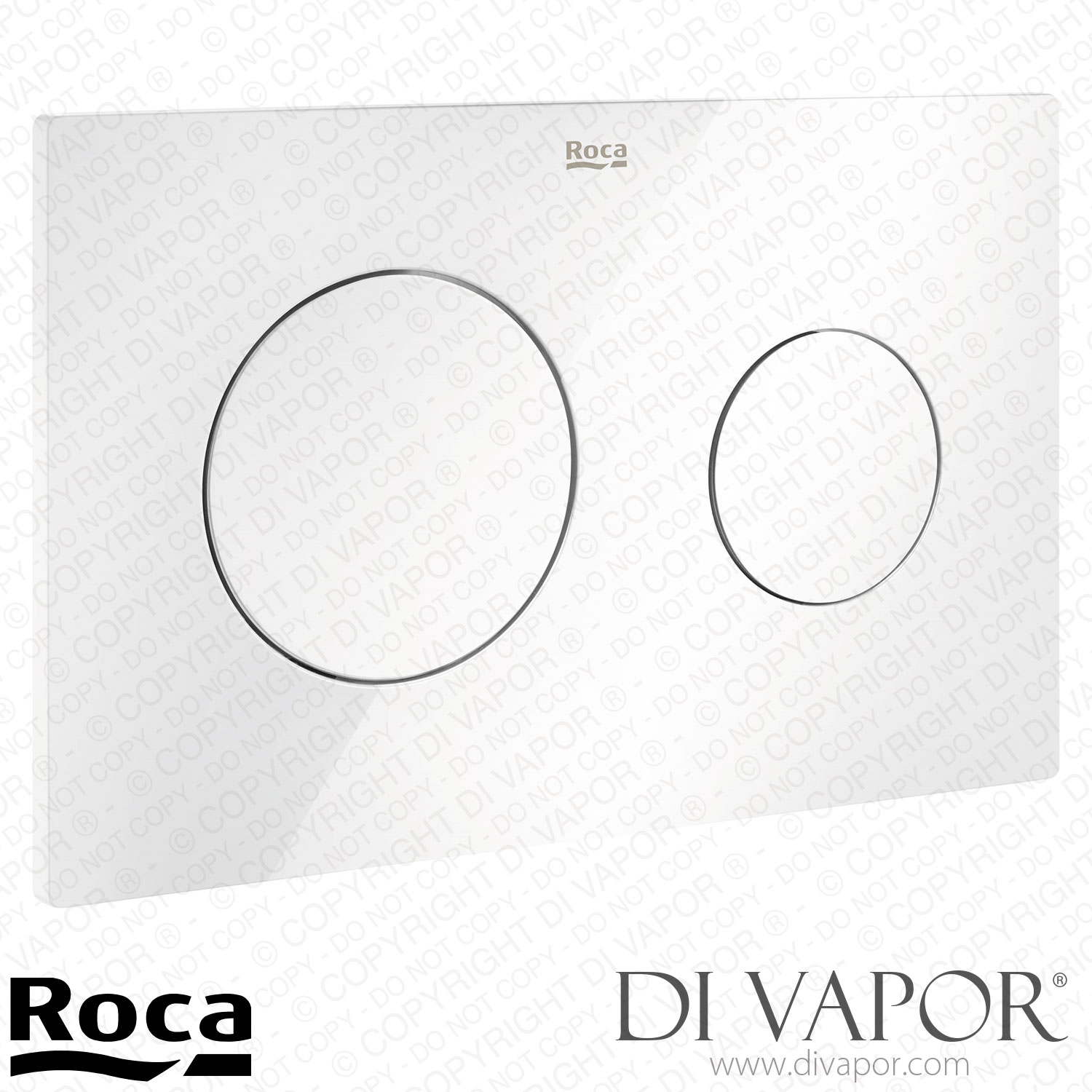 Roca PL10 DUAL - Dual Flush Operating Plate for Concealed Cistern ...