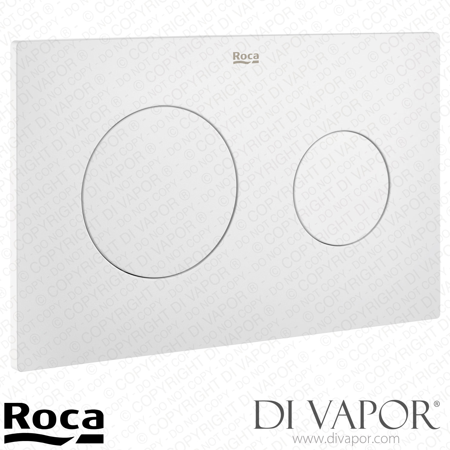 Roca PL10 DUAL - Dual Flush Operating Plate for Concealed Cistern with ...