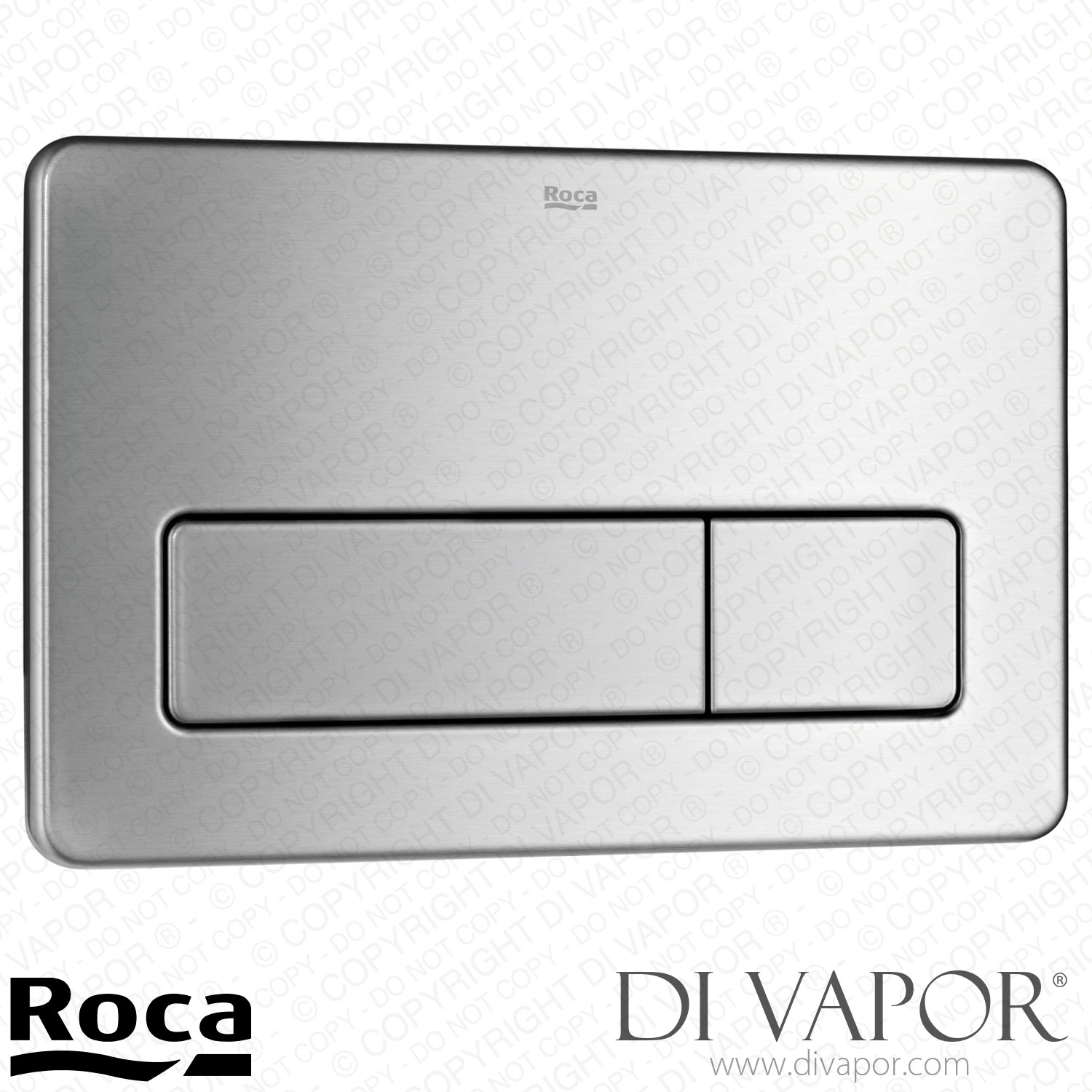 Roca PL3 PRO DUAL - Vandal-Proof Stainless Steel Dual Flush Operating ...