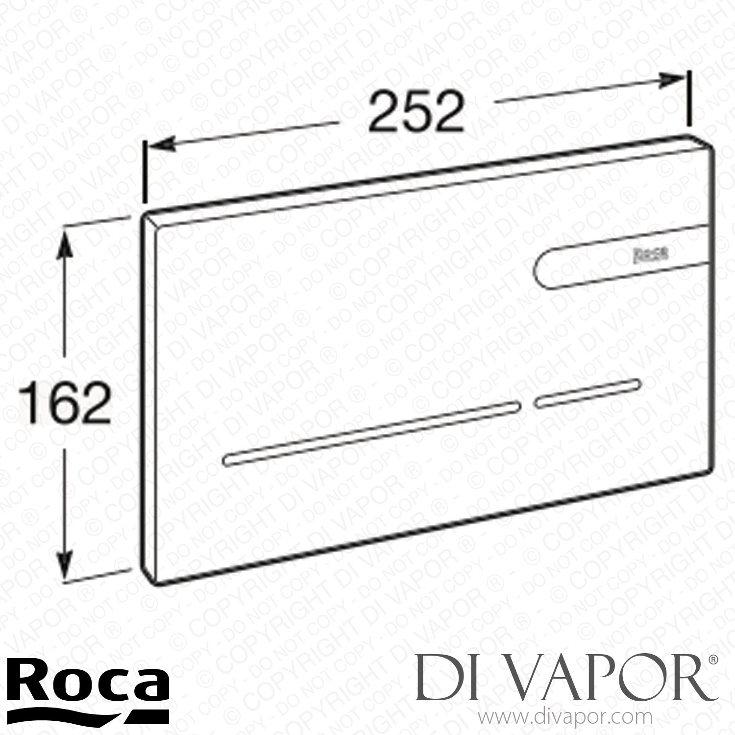 Roca EP2 - Electronic Glass Finished Operating Plate for Concealed ...