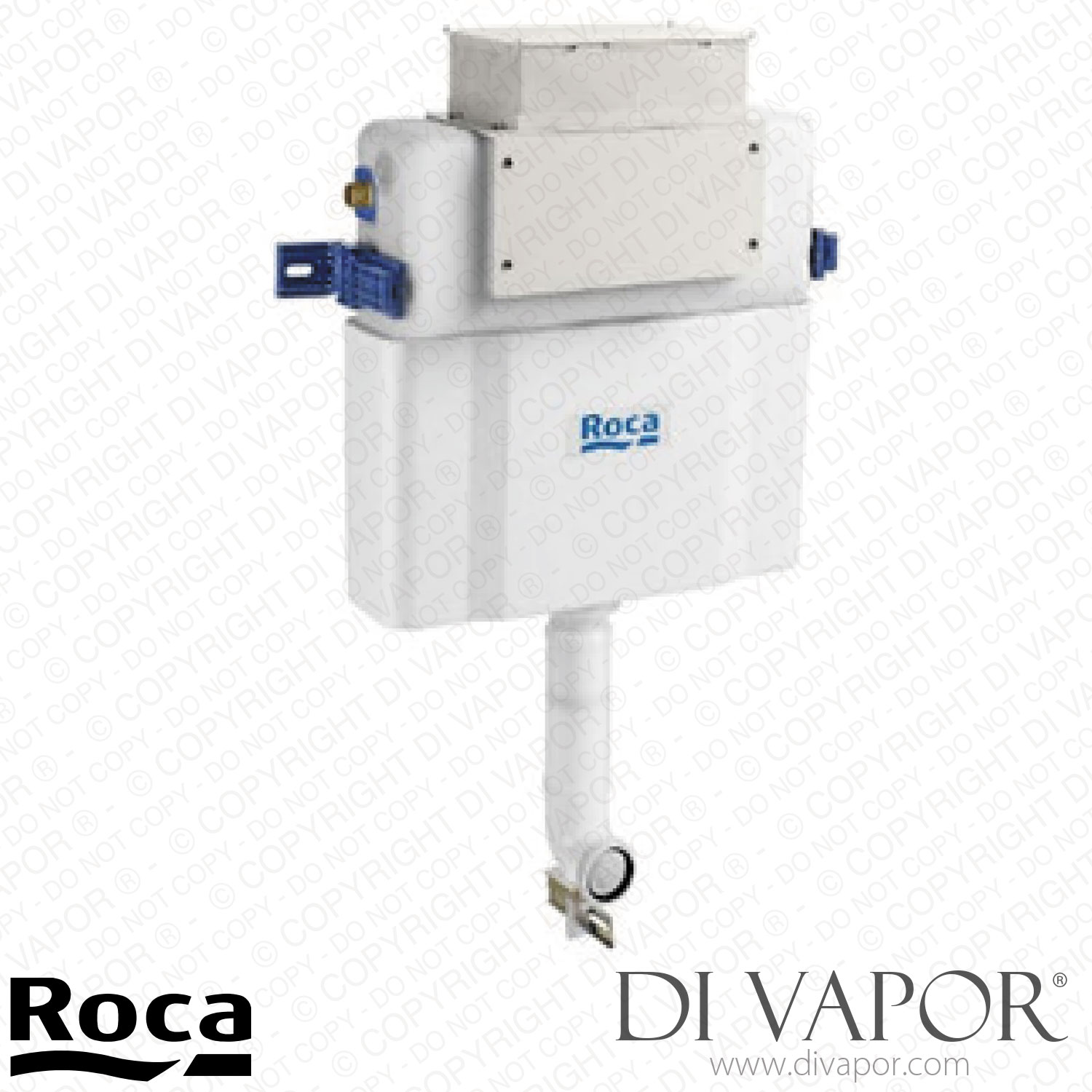 Roca BASIC TANK LH with AG Valve (Under Window) Concealed Cistern for ...