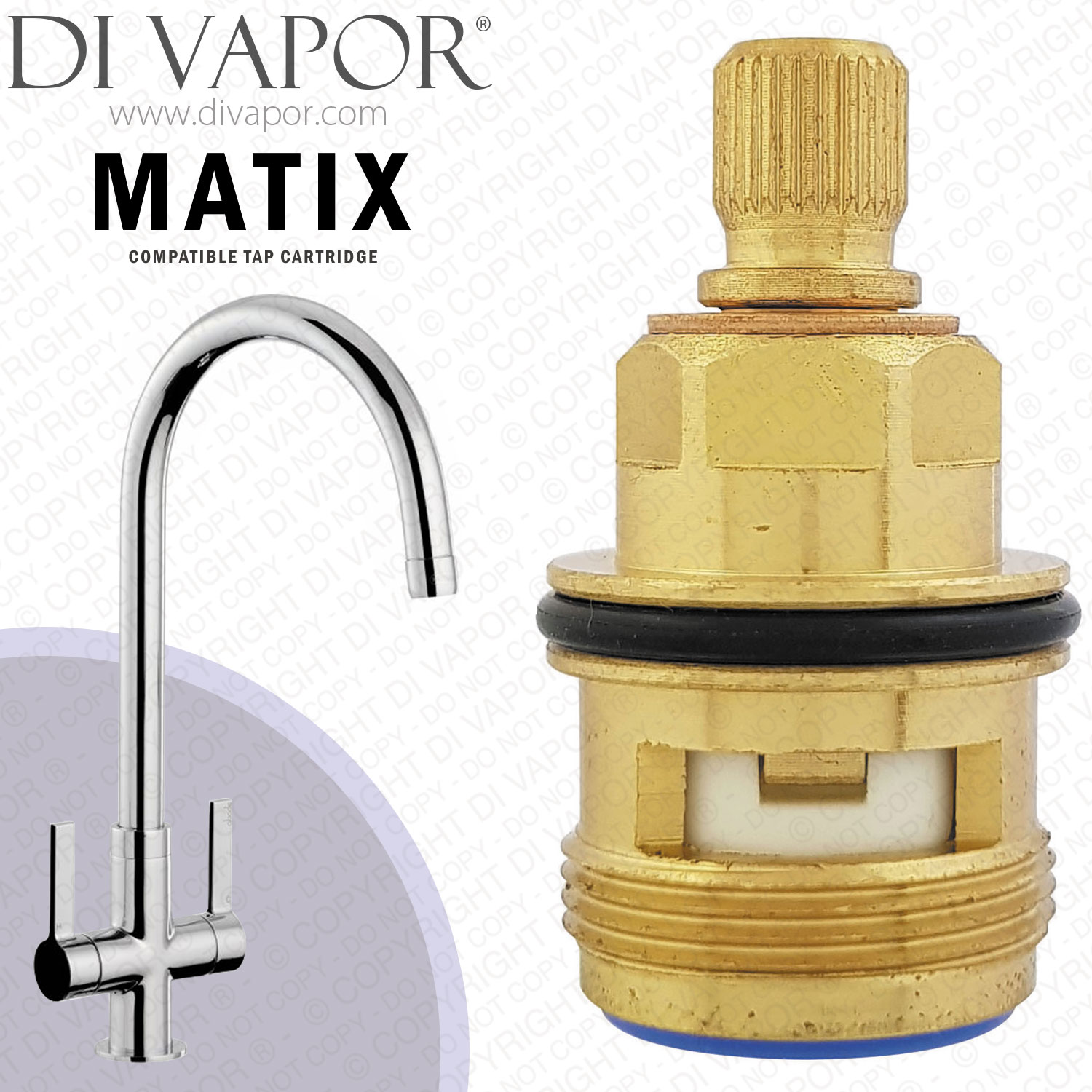 Abode Metix Kitchen Tap Cold Cartridge Compatible Spare - AD8431