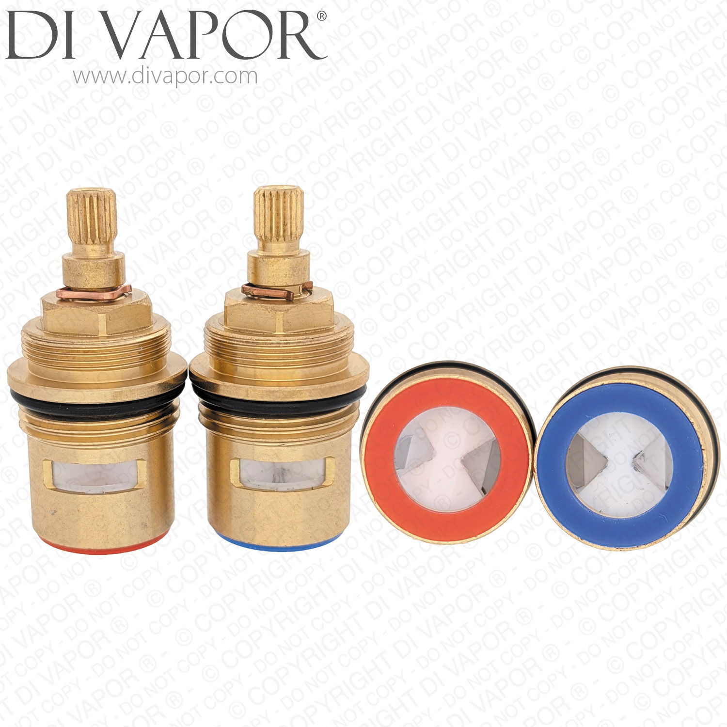Roca Bath Filler Pair 3/4 Quarter Turn Ceramic Disc Tap Cartridge ...