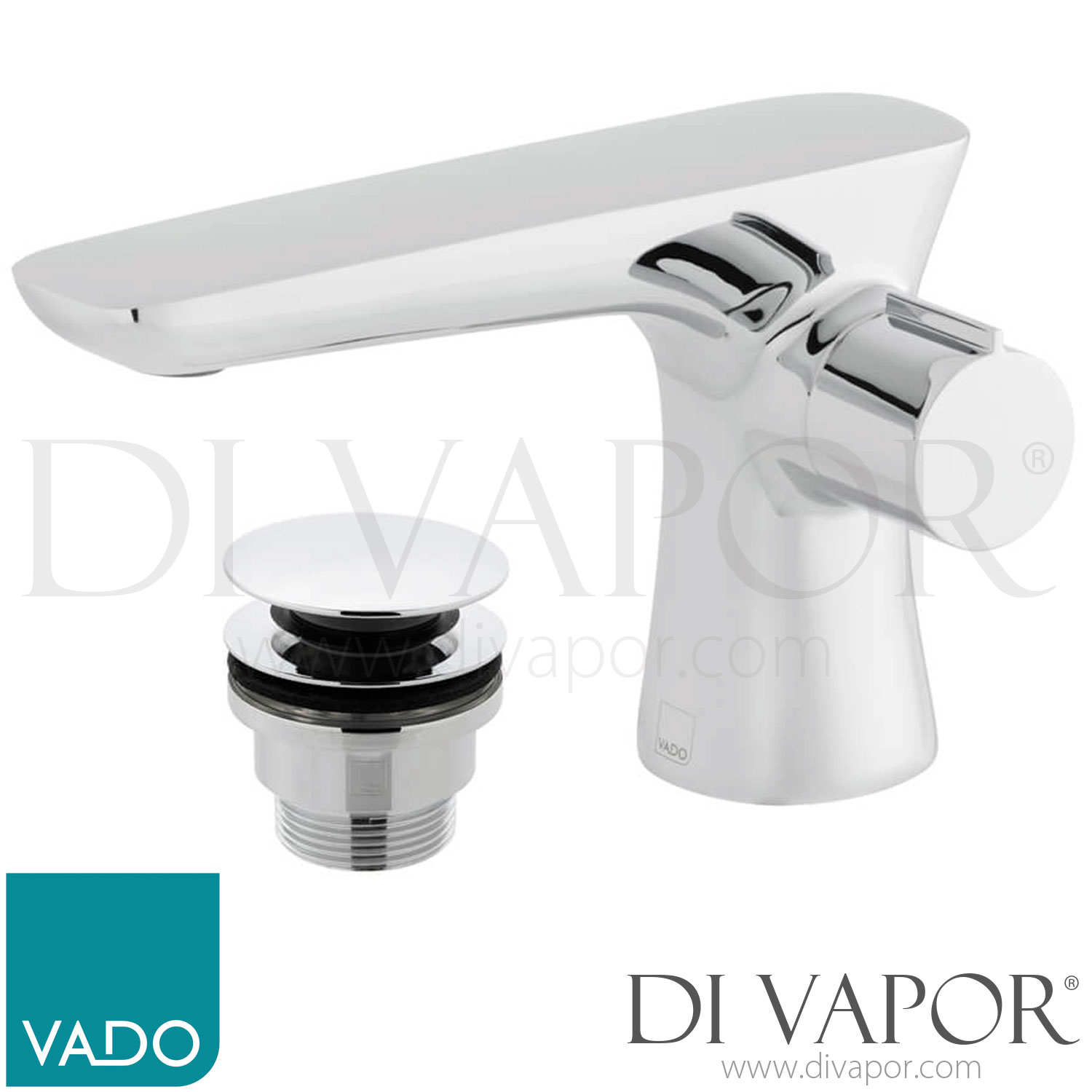 VADO ALT-100/CC-C/P Altitude Progressive Mono Basin Mixer Deck Mounted ...