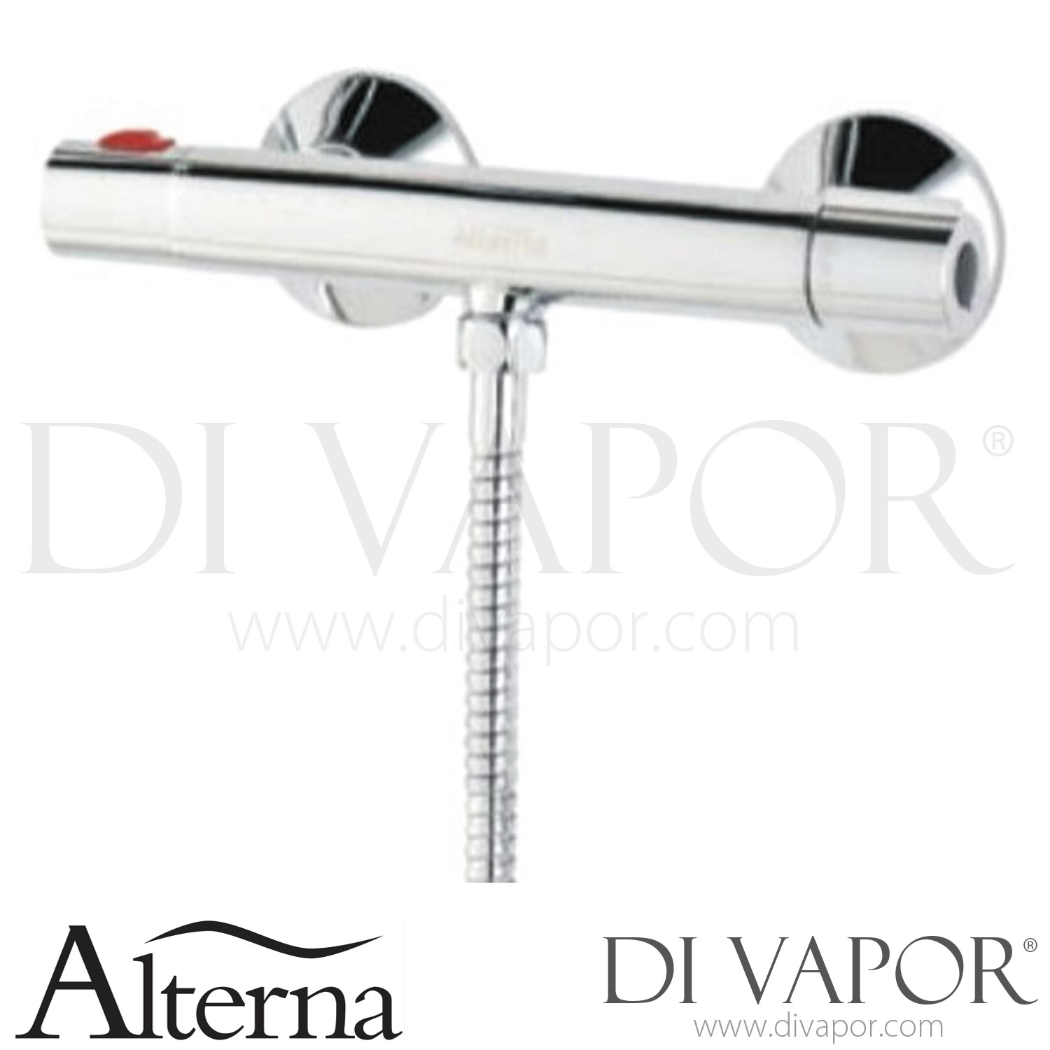Alterna ALTISOTH Iseo Thermostatic Cool Touch Bar Valve with Adjustable ...