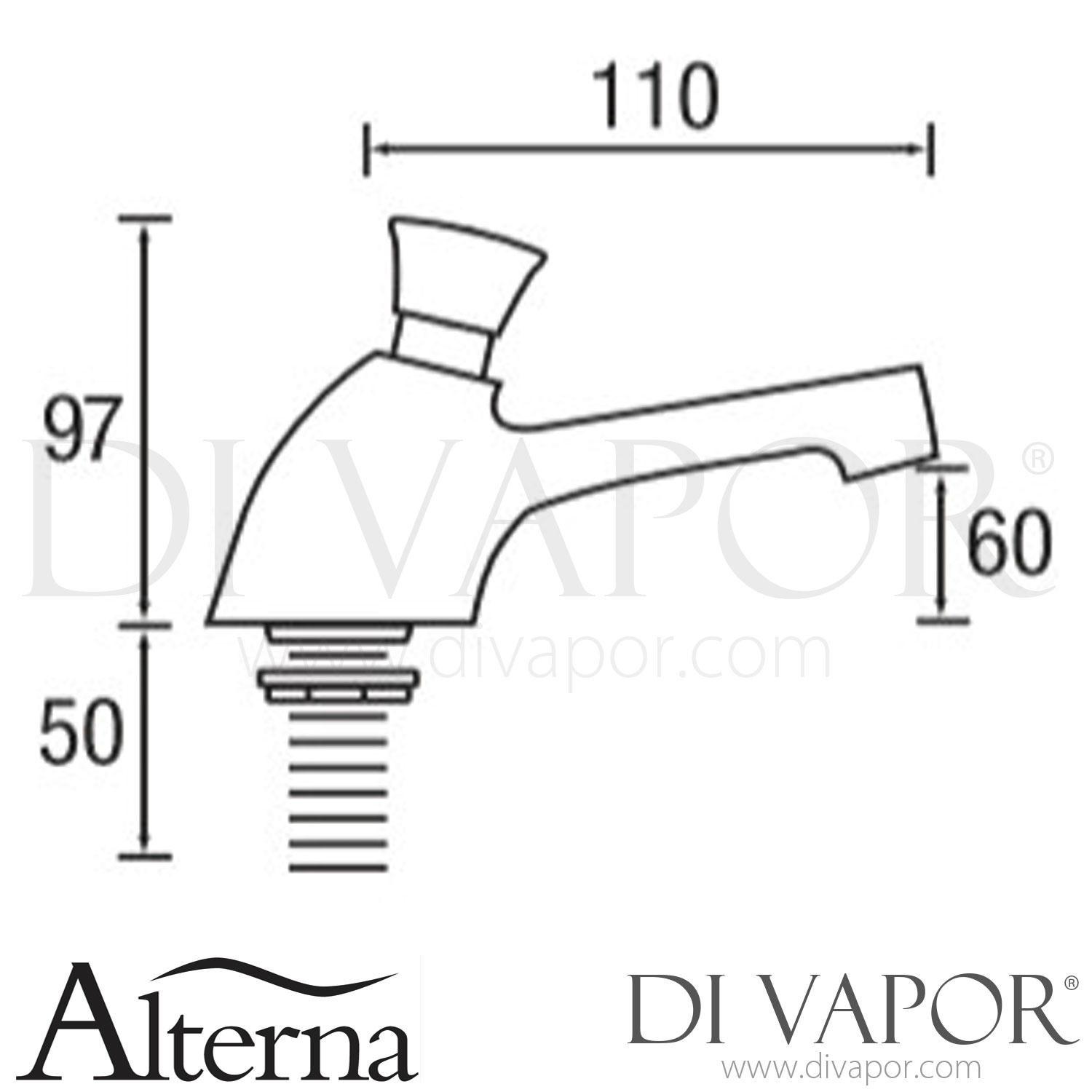 Alterna ALTNCBSN Non-Concussive CP Basin Taps Spare Parts