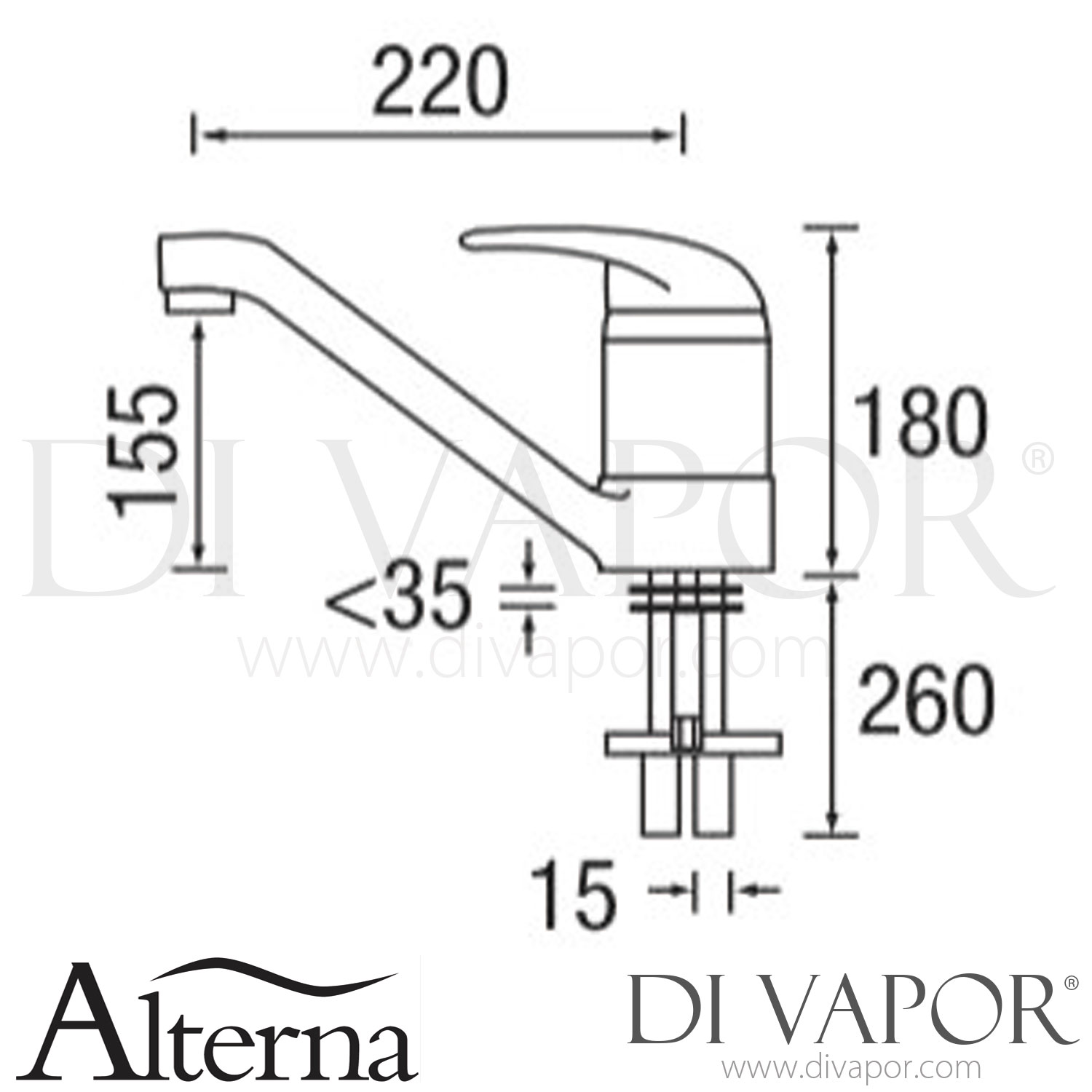 Alterna ALTVTSNK Volterra CP Mixer Spare Parts