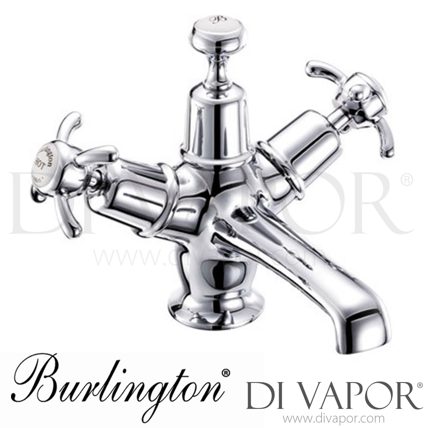 Burlington AN6-QT MED | AN6 MED-QT Anglesey Basin Mixer Tap with Click ...