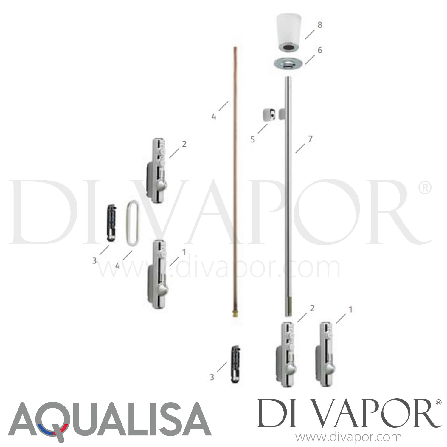 Aqualisa Axis Digital Concealed Thermostatic Power Shower - Pre-2004 ...