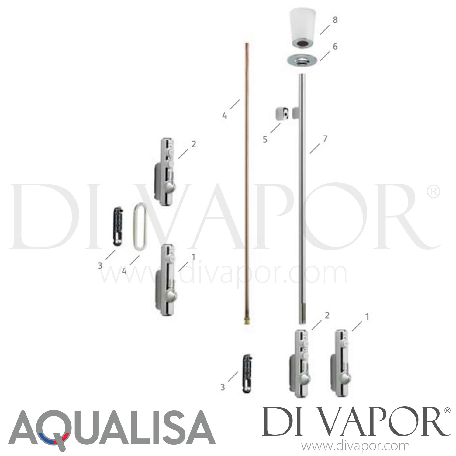 Aqualisa Axis Digital Exposed Thermostatic Power Shower - Pre-2004 ...