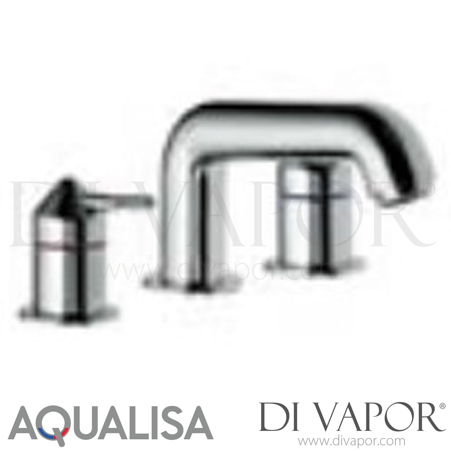 Aqualisa Axis Bath 3 Hole Deck Mount Tap Set - 2004 - Spare Parts - AQ ...