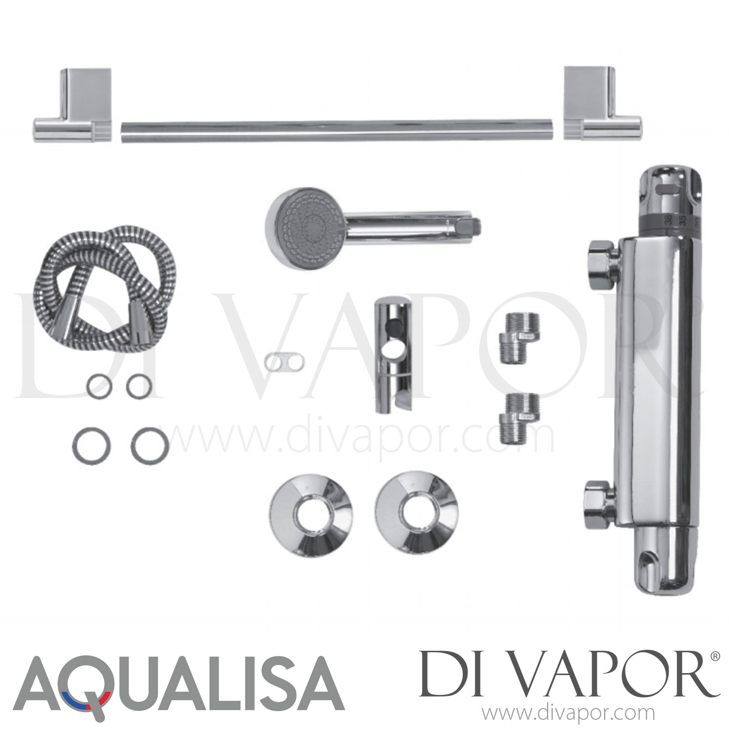 Aqualisa Midas 100 Bar Mixer Shower Spare Parts - AQ DV 145
