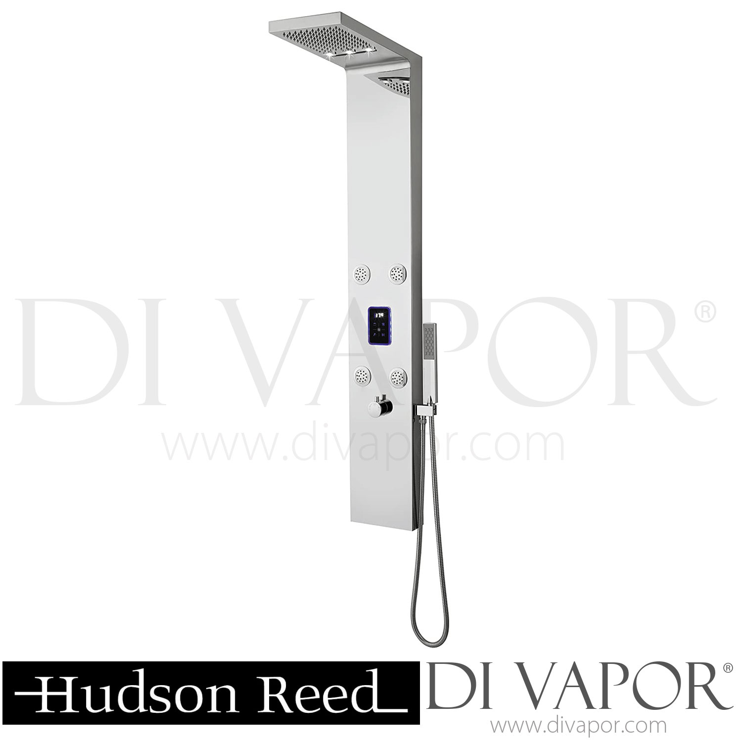 Hudson Reed AS361 Dream Showers GENIE LED Thermostatic Shower Panel ...