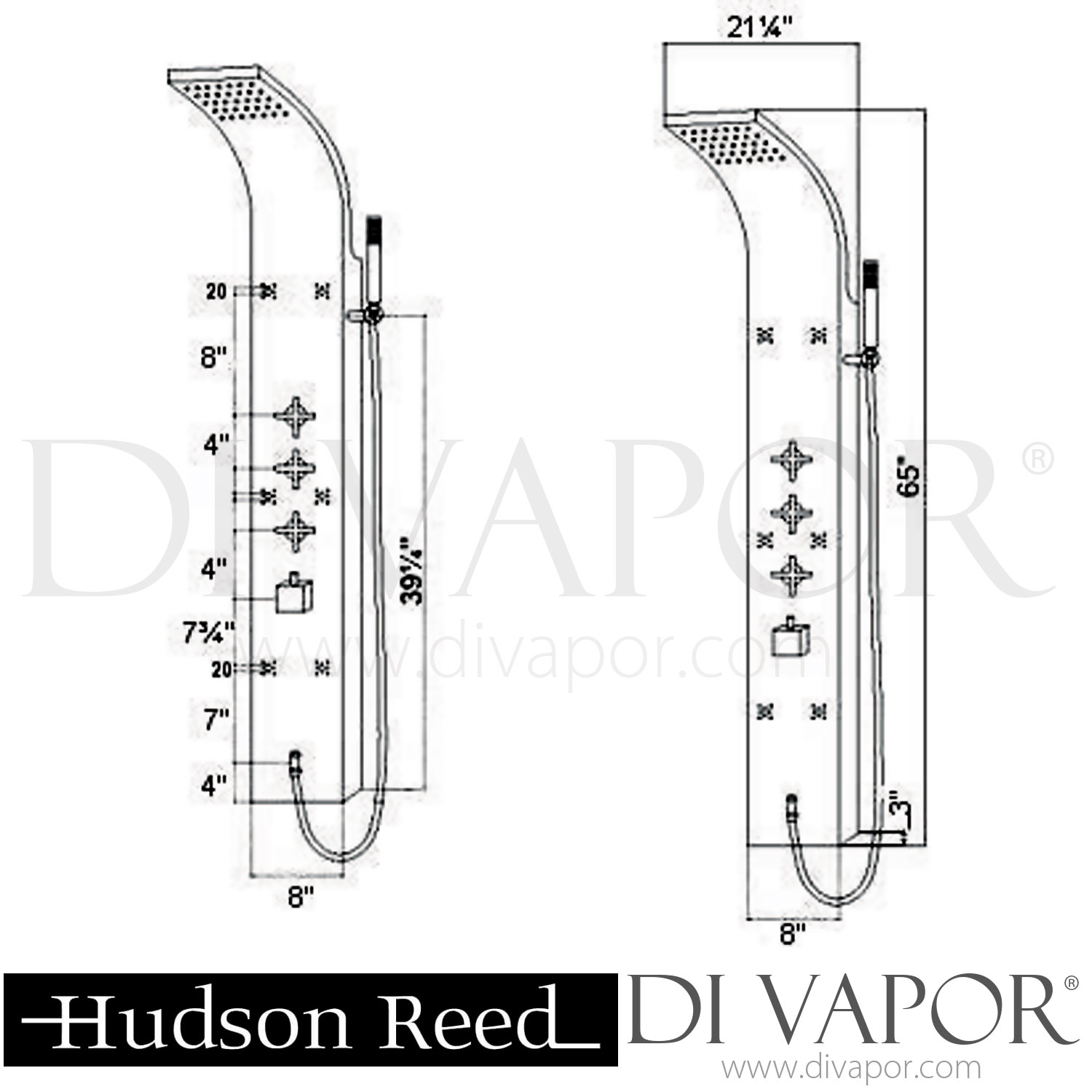Hudson Reed Thermostatic Sheen Dream Shower - AS381 Spare Parts