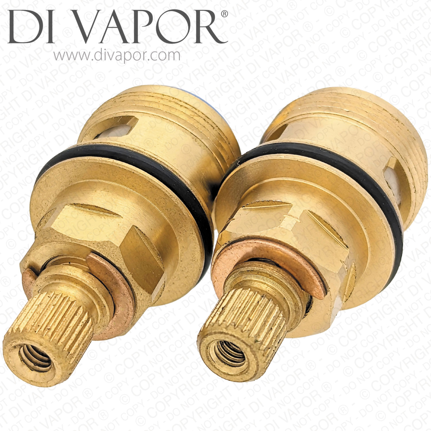 Abode ASCDV0009 Pair of Tap Cartridges - Hot & Cold Compatible Spare