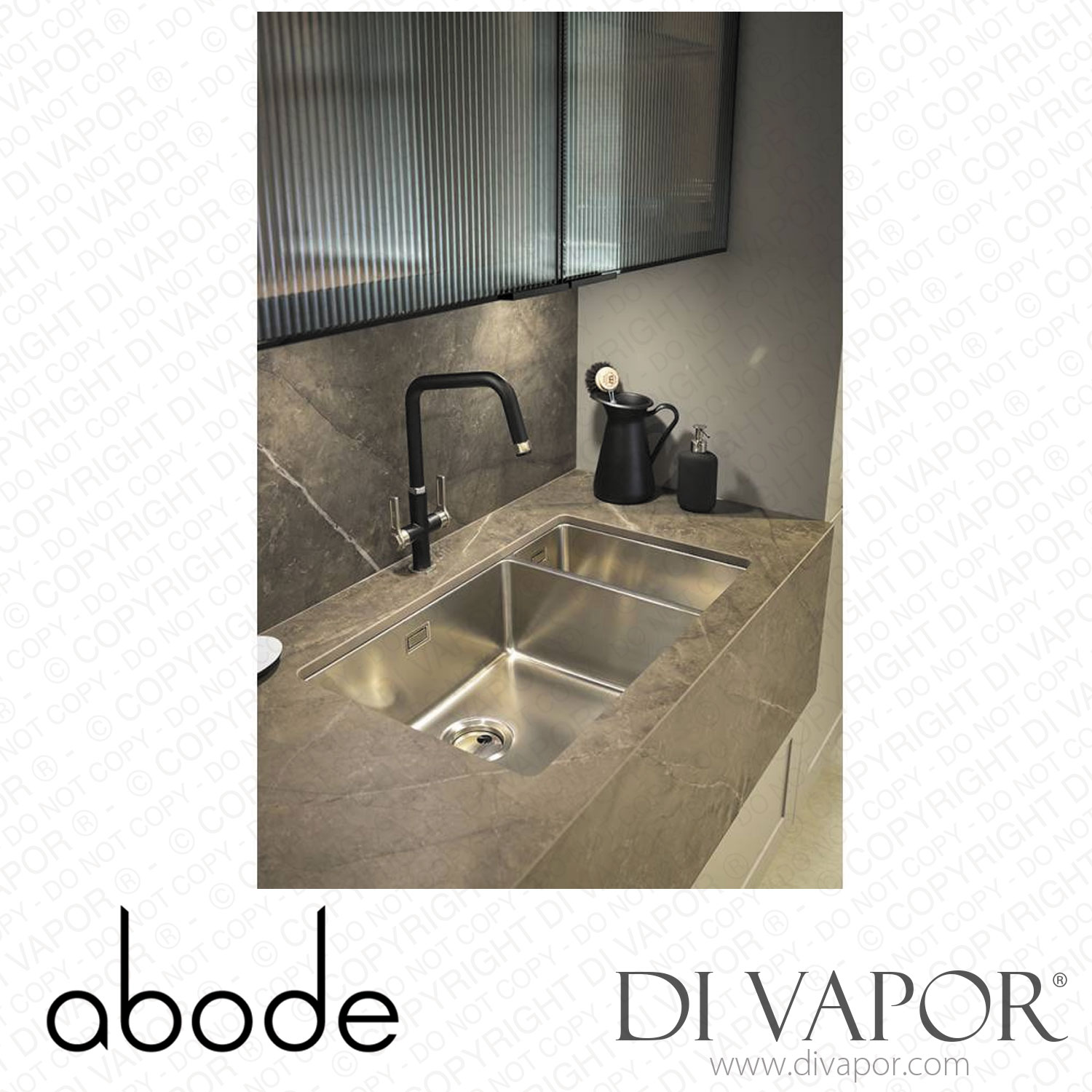 Abode AT2086 Hex Single Lever in Brushed Nickel / Black Spare Parts