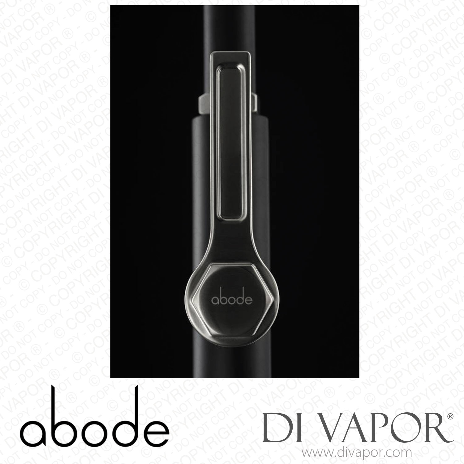 Abode AT2086 Hex Single Lever in Brushed Nickel / Black Spare Parts