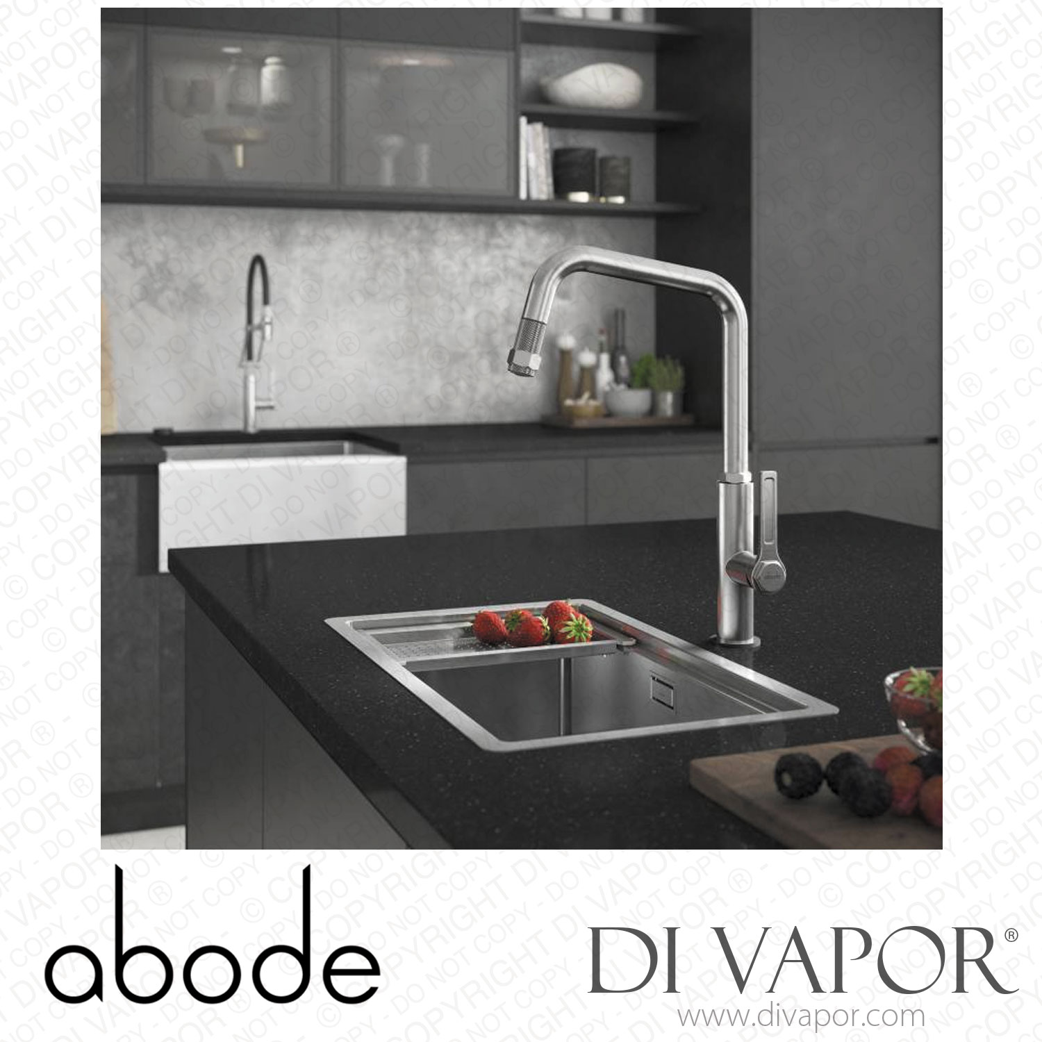 Abode AT2088 Hex Single Lever Pull Out in Brushed Nickel Spare Parts