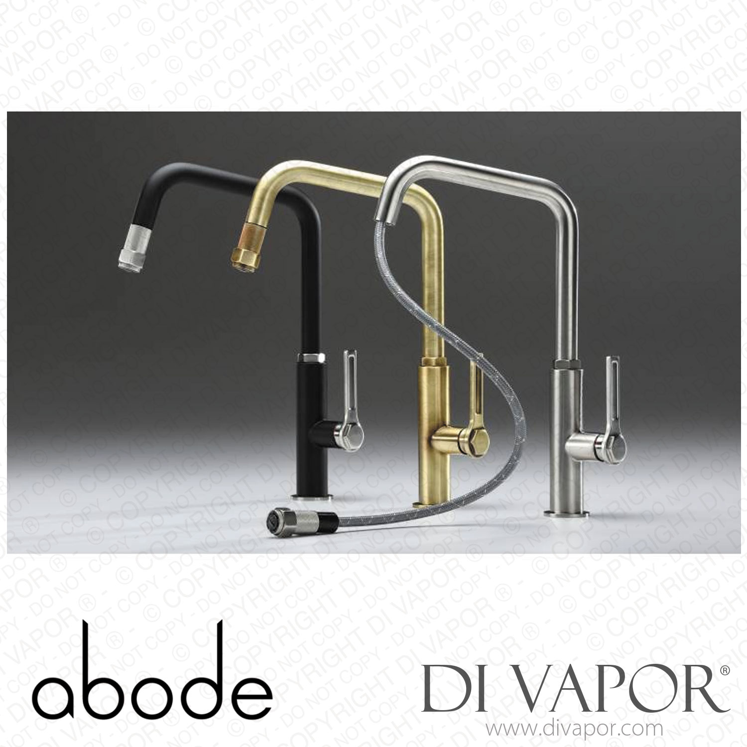 Abode AT2090 Hex Single Lever Pull Out in Antique Brass Spare Parts