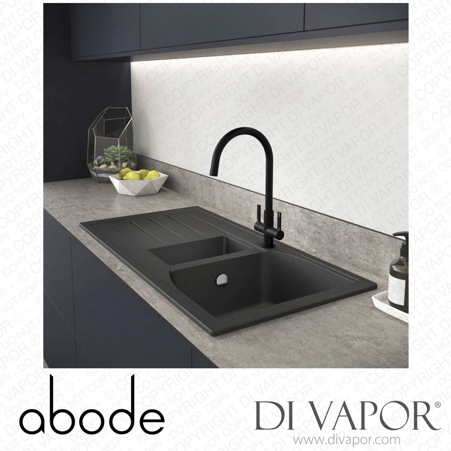 Abode AT2095 Pico Monobloc in Matt Black Spare Parts