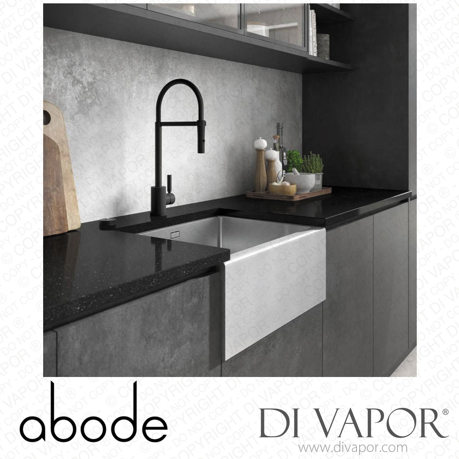 Abode AT2100 Atlas Professional Single Lever in Matt Black Spare Parts