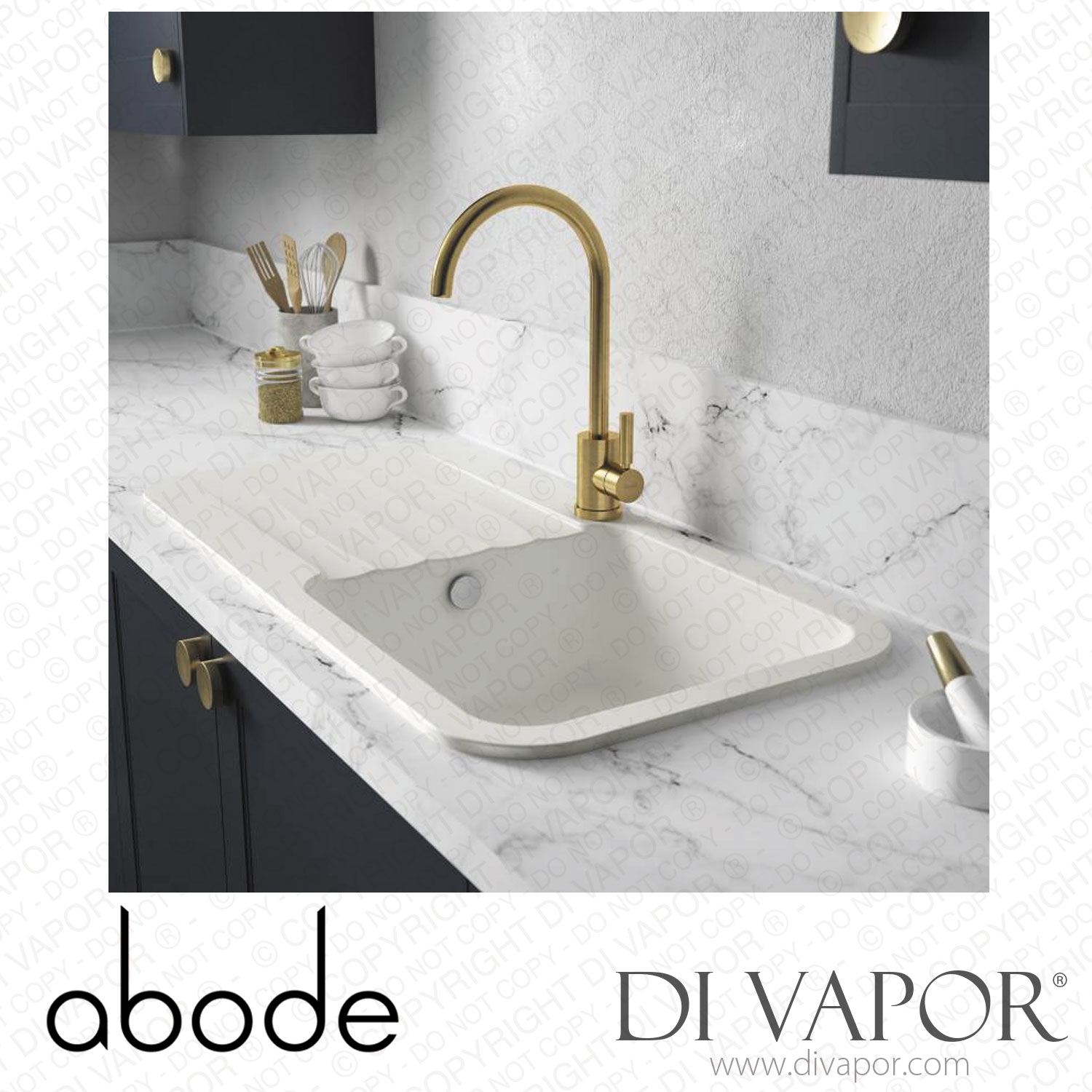 Abode AT2102 Atlas Single Lever in Brushed Brass Spare Parts