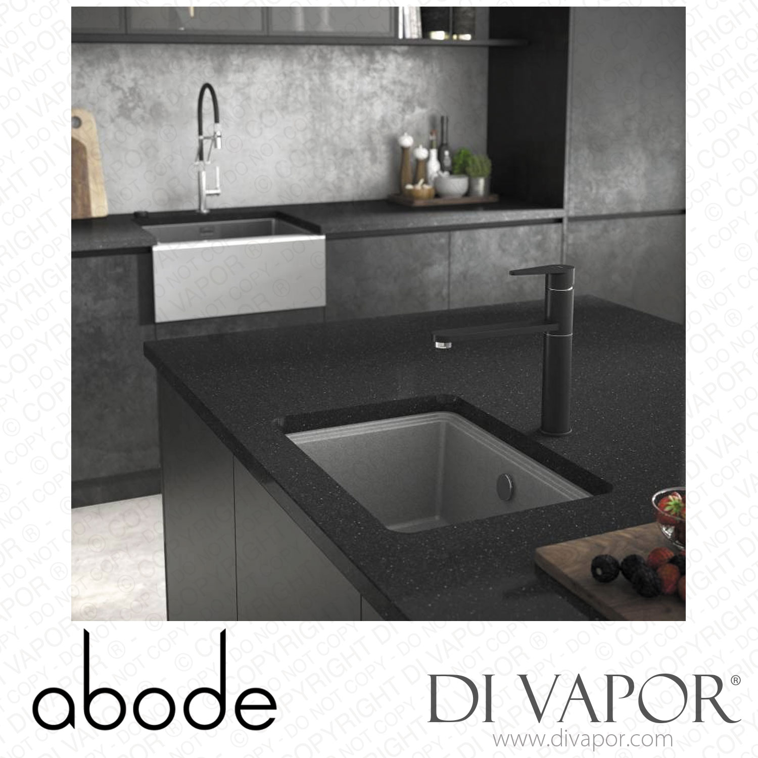 Abode AT2104 Prime Single Lever in Matt Black Spare Parts