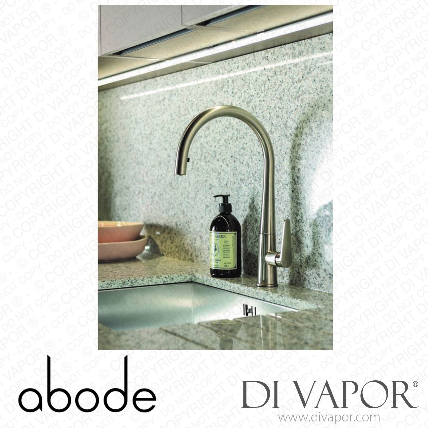 Abode AT2120 Coniq R Single Lever Pull Out in Brushed Nickel Spare Parts