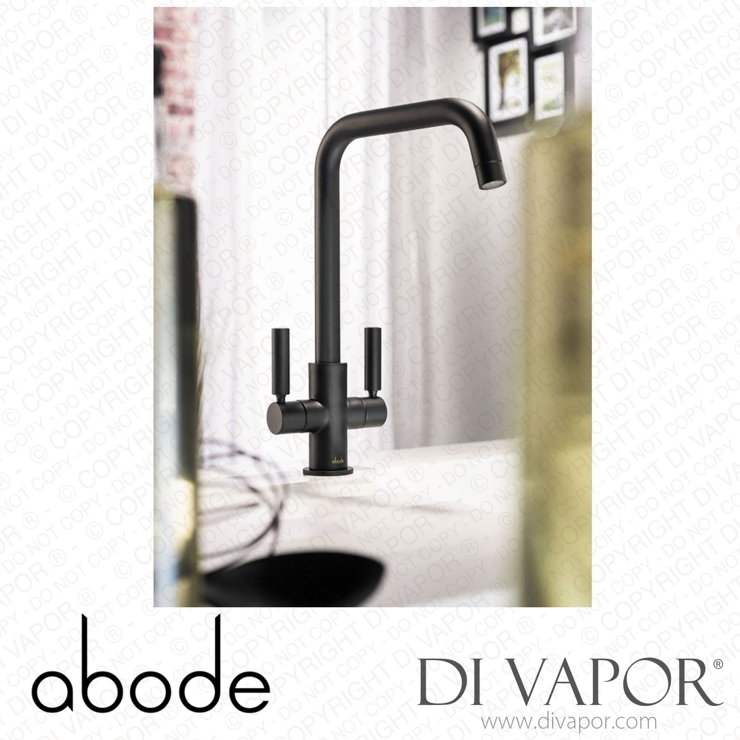 Abode AT2145 Globe Quad Monobloc in Matt Black Spare Parts