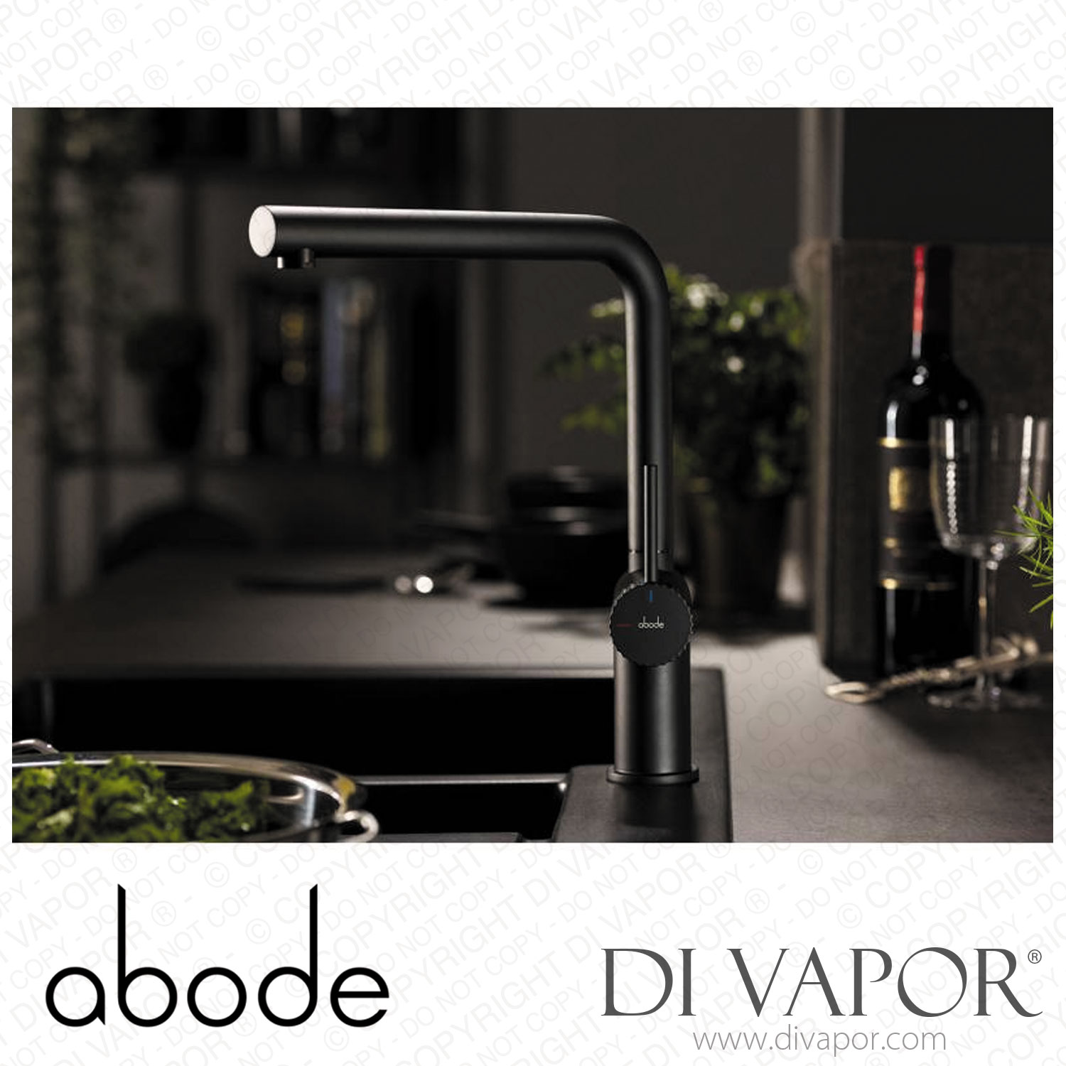 Abode AT2155 Fraction Single Lever in Matt Black Spare Parts