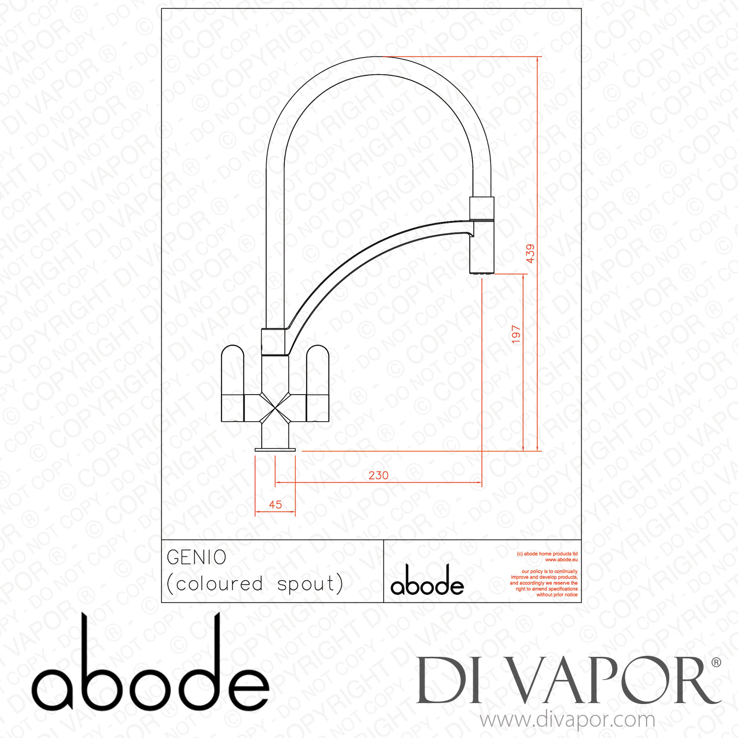 Abode AT2183 Genio Semi Professional Pull Around in Matt Black Spare Parts