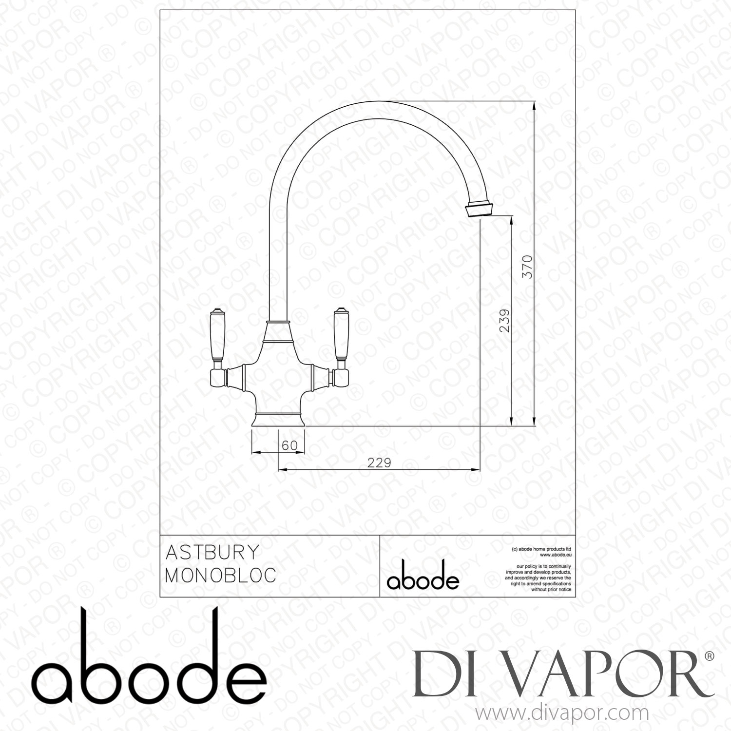 Abode AT3000 Astbury Monobloc in Chrome Spare Parts