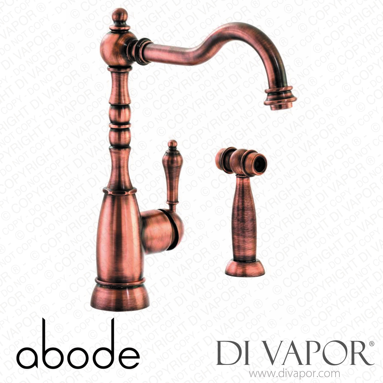 Abode AT3088 Bayenne Single Lever with Integrated Handspray in Century ...