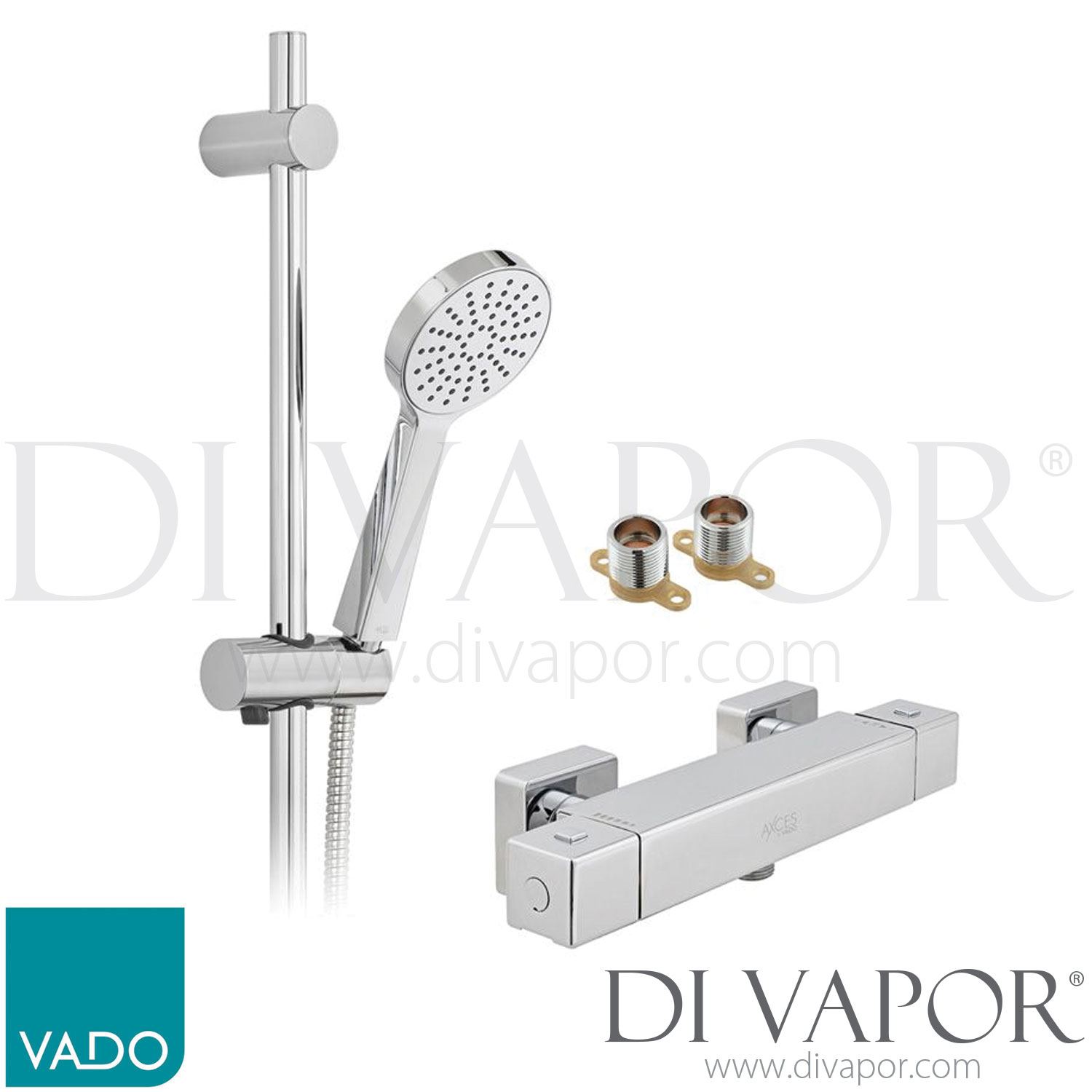Vado AX-BOK-SFSP-CP Showering Solutions Bokx Thermostatic Shower ...
