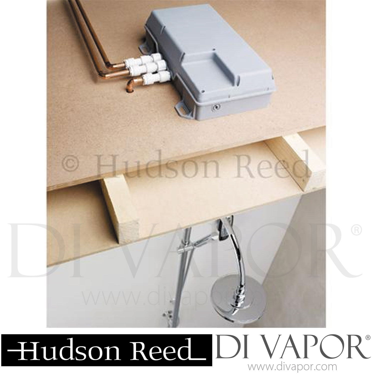 Hudson Reed Remote Digital Shower With Minimalist Gr& Rigid Riser Spare ...