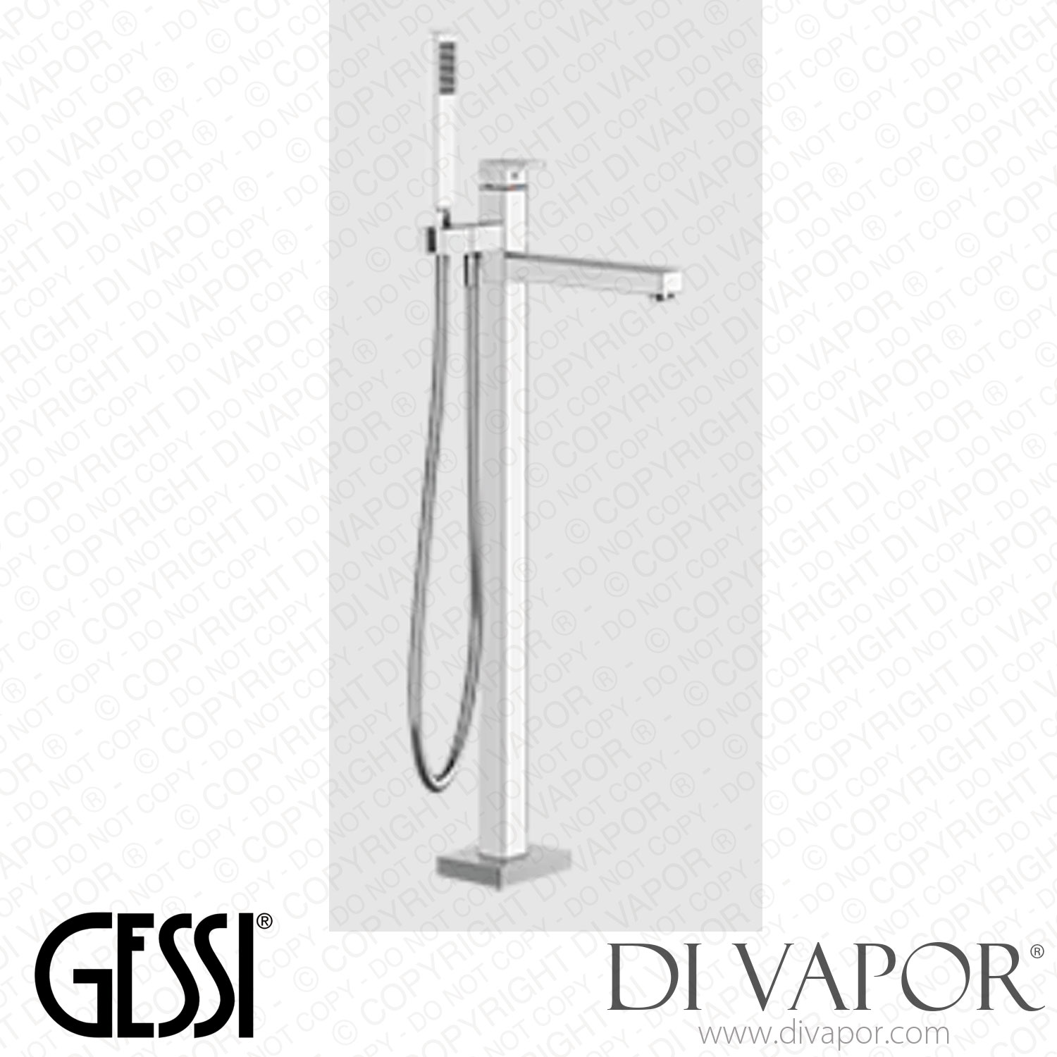 Gessi External Parts For Freestanding External Bath Mixer With ...