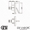 Gessi External Parts For Built-in Mixer, With 1/2 Inch Connections, ?35 ...