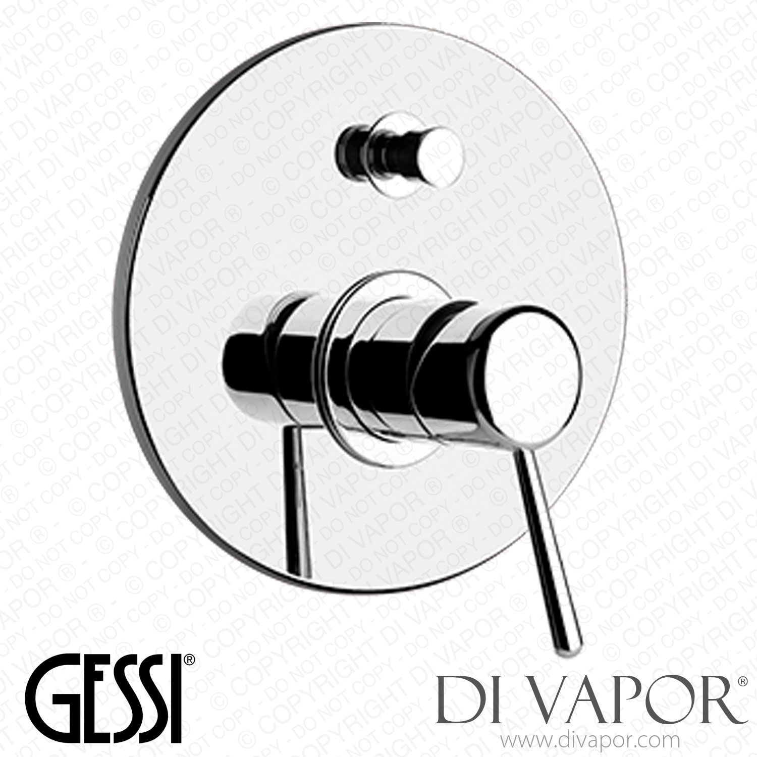 Gessi External Parts For Built-in Mixer, With 1/2 Inch Connections, ?35 ...