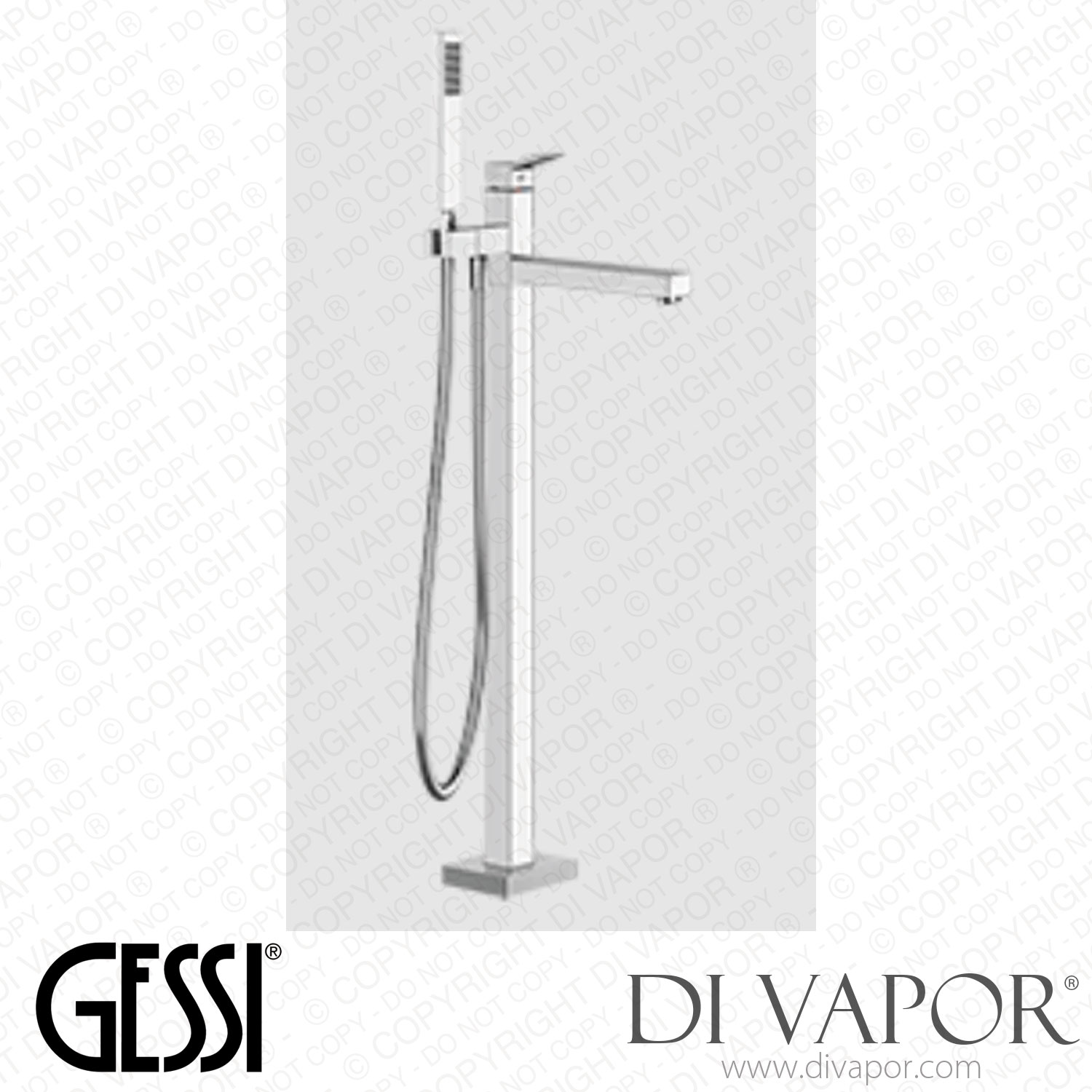 Gessi External Parts For Freestanding External Bath Mixer And Automatic ...