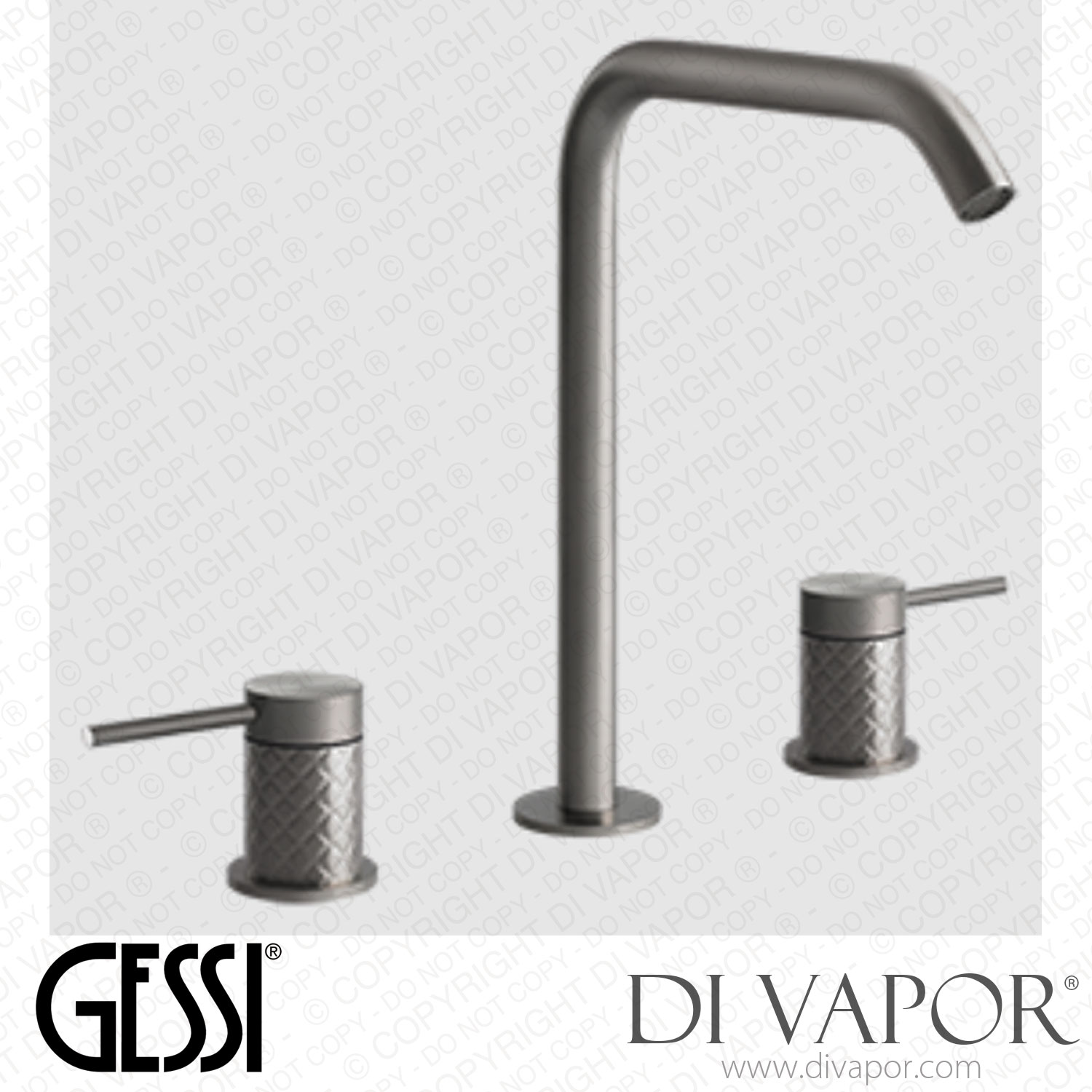 Gessi Three-holes Basin Mixer With Spout, With Flexible Hoses, Without ...