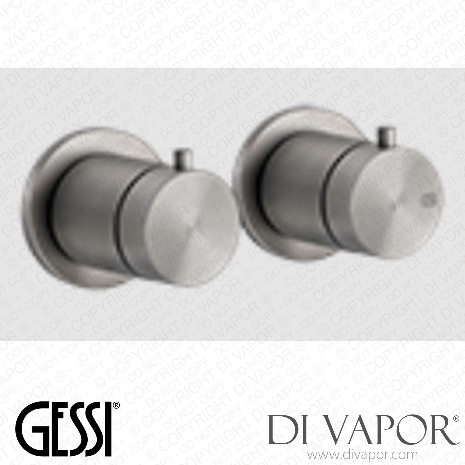 Gessi External Parts For Thermostatic Mixer, Two-way Diverter (Art ...