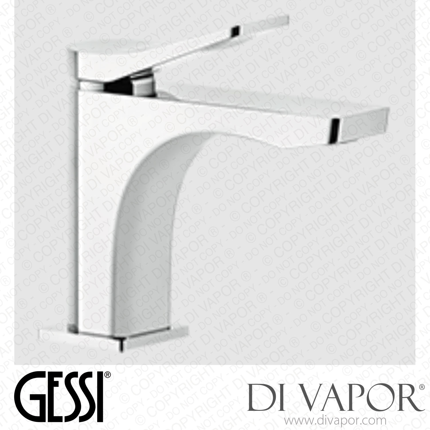 Gessi Basin Mixer, Flexible Hoses With 3/8 Inch Connections, Without ...
