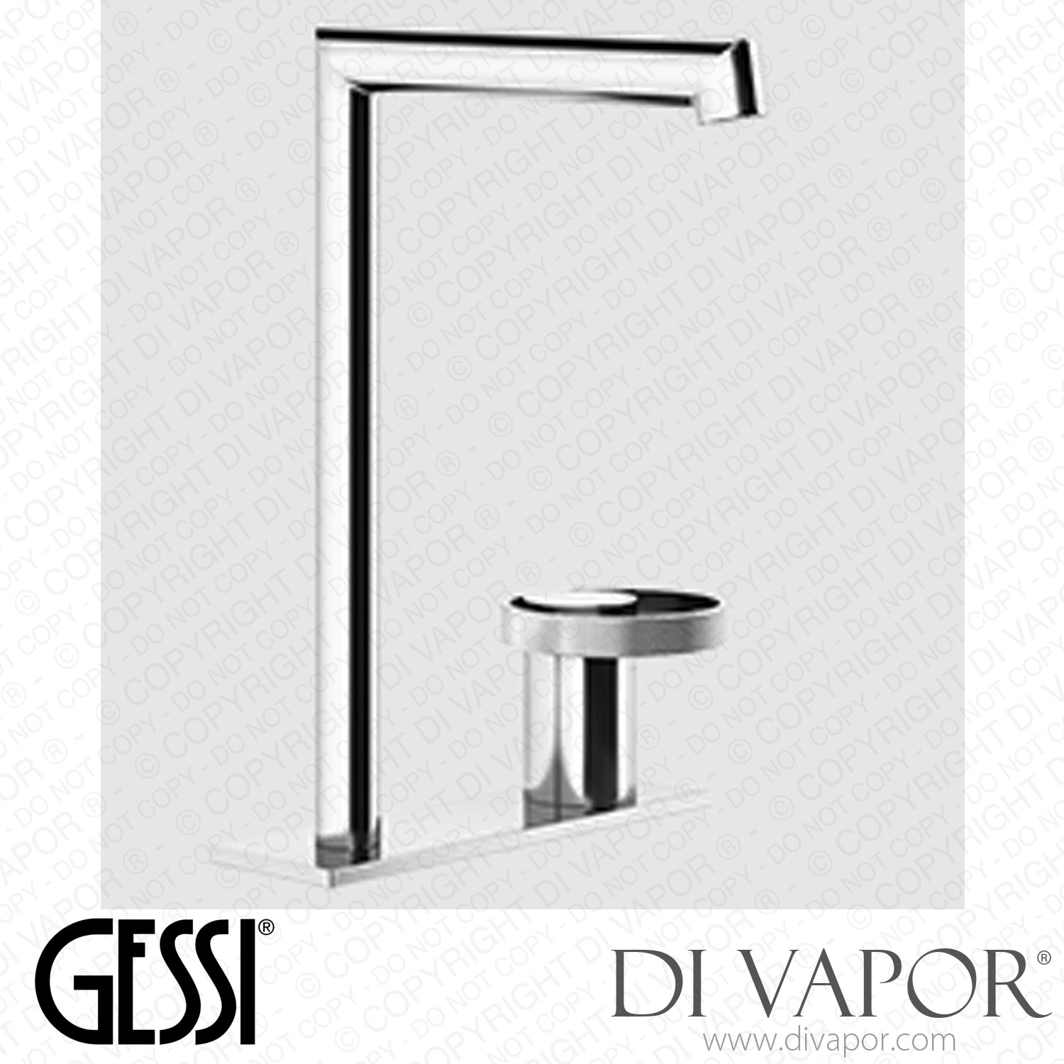 Gessi High Version Basin Mixer, Long Spout, Flexible Connections ...