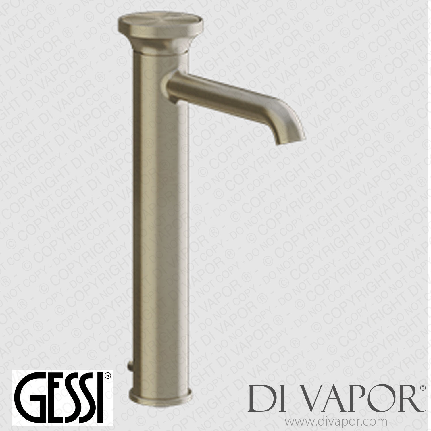 Gessi High Version Basin Mixer With Waste And Connecting Flexibles (Art ...