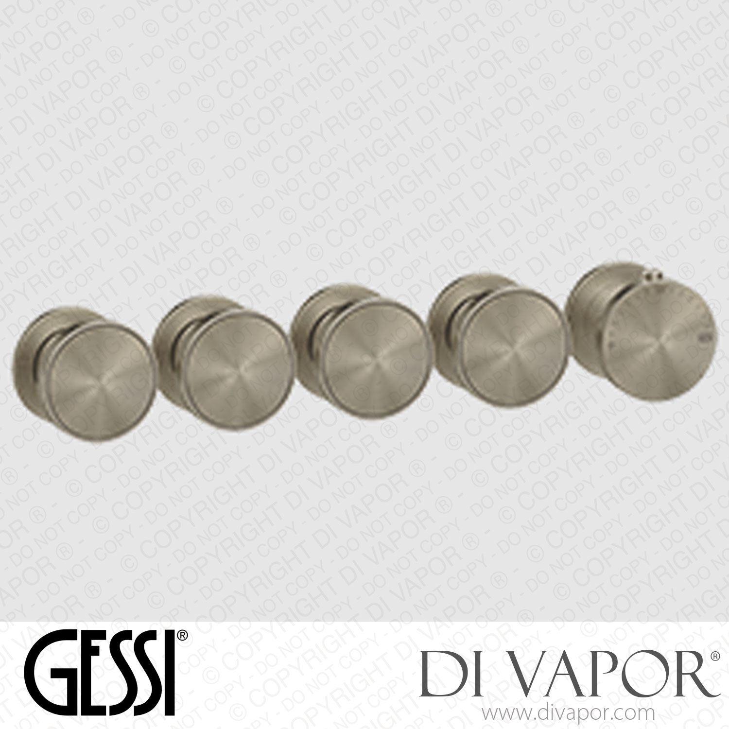 Gessi External Parts For Wall-mounted Thermostatic Mixer (Art. 66338 ...