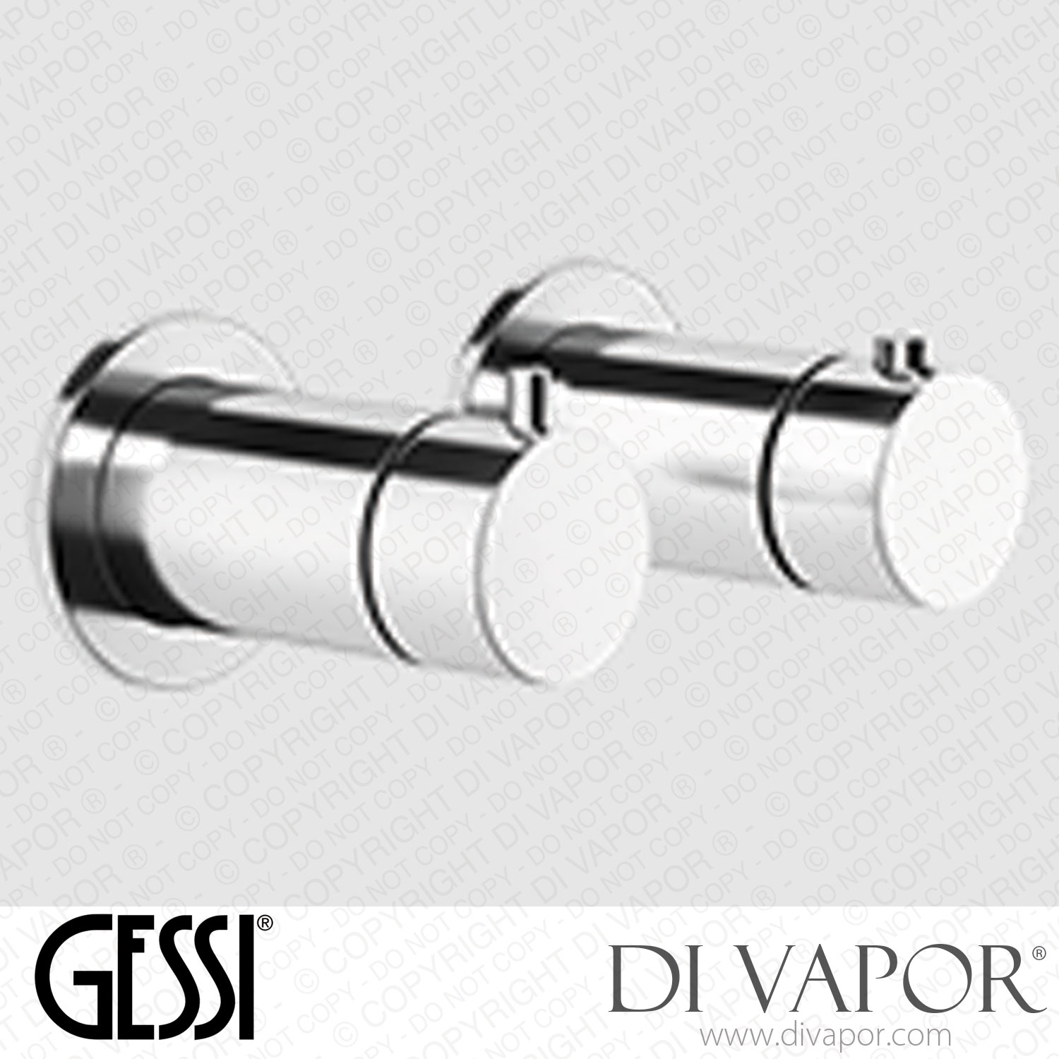 Gessi External Parts For Thermostatic Mixer, Two-way Diverter (Art ...