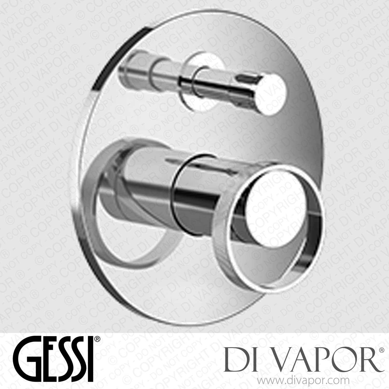 Gessi External Parts For Wall-mounted Mixer Two-way, Automatic Bath ...