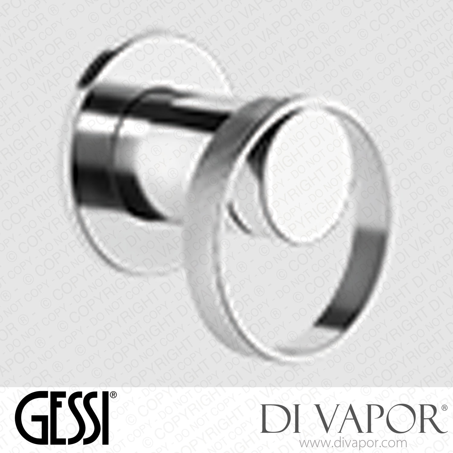 Gessi External Parts Wall-mounted Basin Separate Control, One-way (Art ...