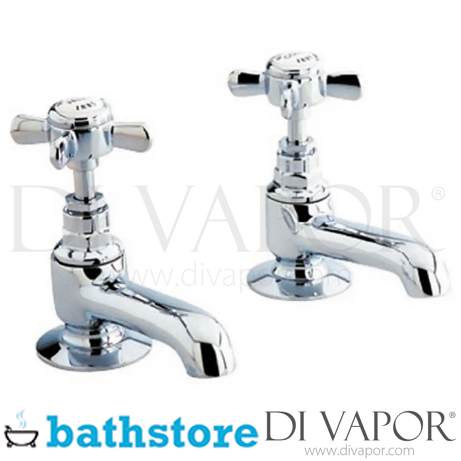 Bathstore Bensham Chrome Cross Head Long Nose Basin Taps Spare Parts ...